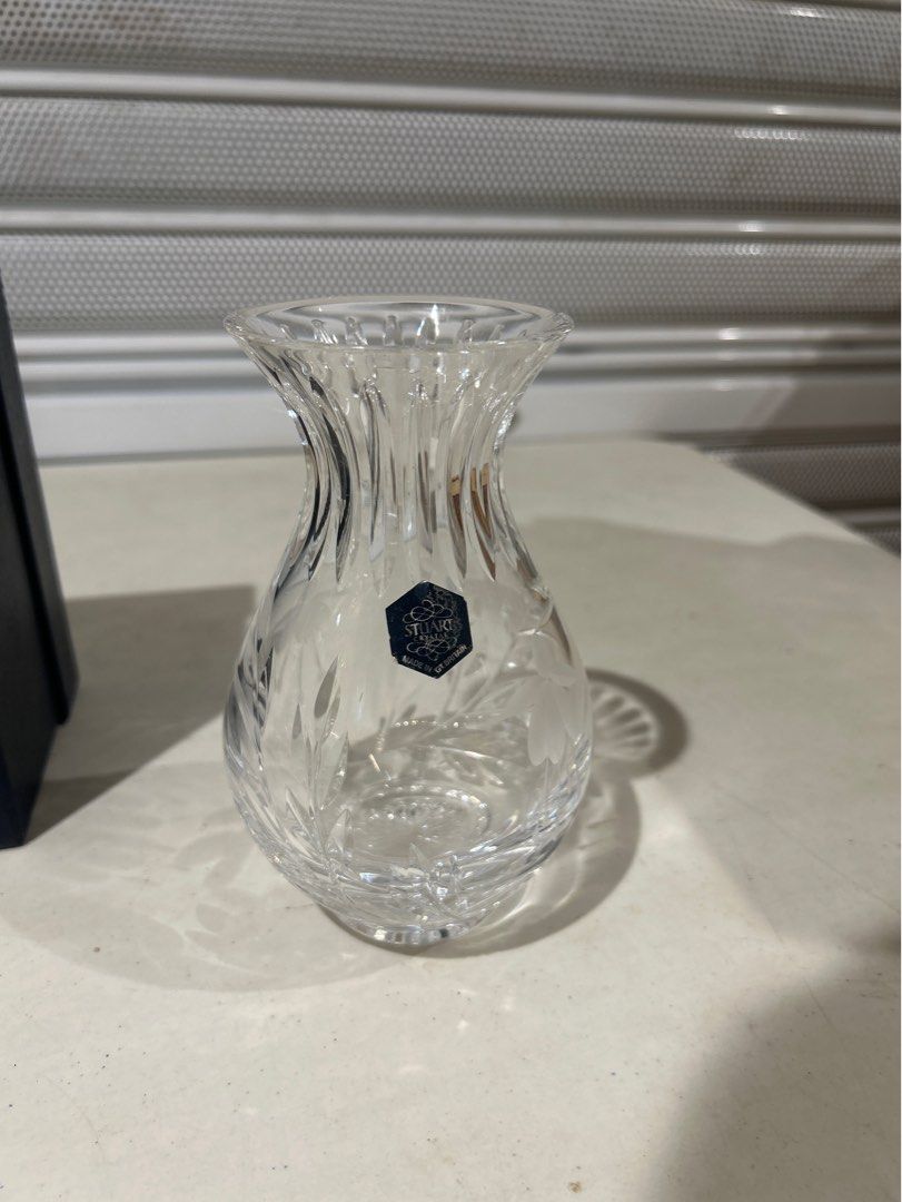 Stuart crystal. Cascade 6” Chloe vase made in Great Britain , Hobbies ...