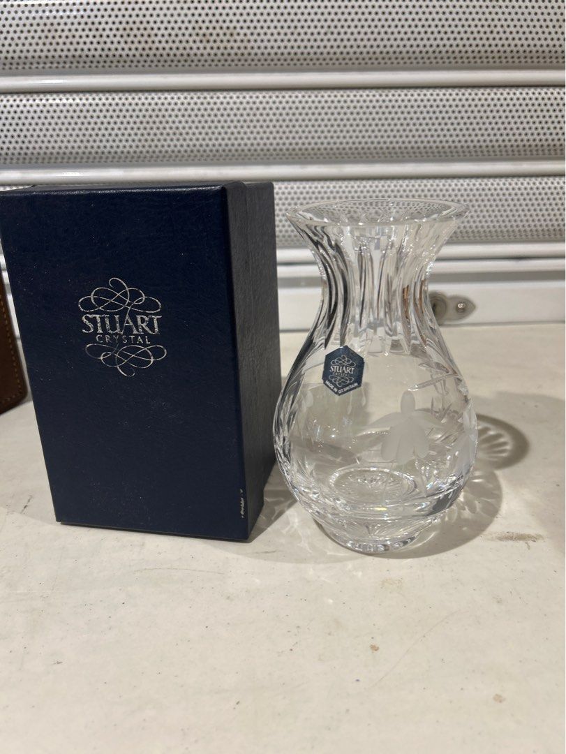 Stuart crystal. Cascade 6” Chloe vase made in Great Britain , Hobbies ...