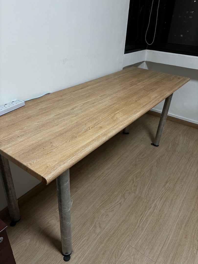 Long Study Table, Furniture & Home Living, Furniture, Tables & Sets on ...
