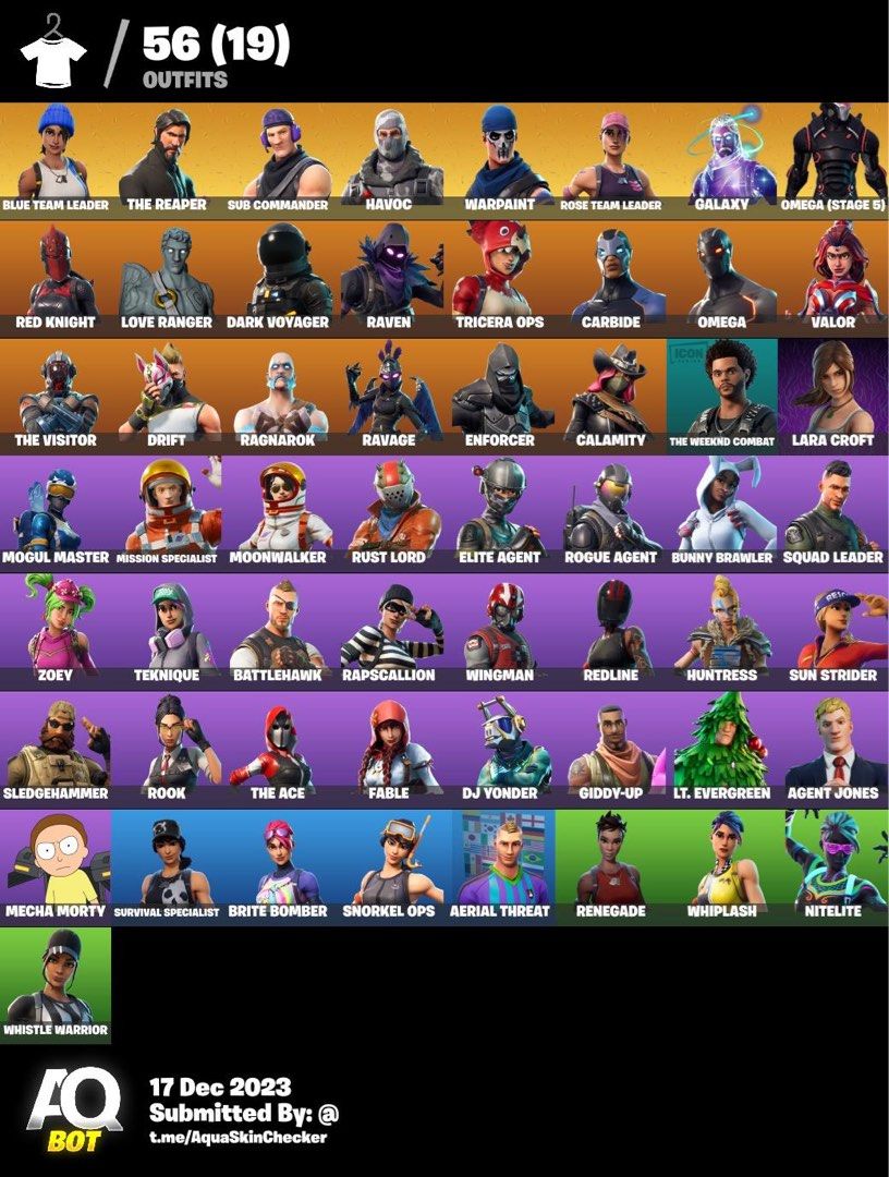 Super Stacked OG Rare Fortnite Account Including 3K Vbucks ( WTT BGL ...