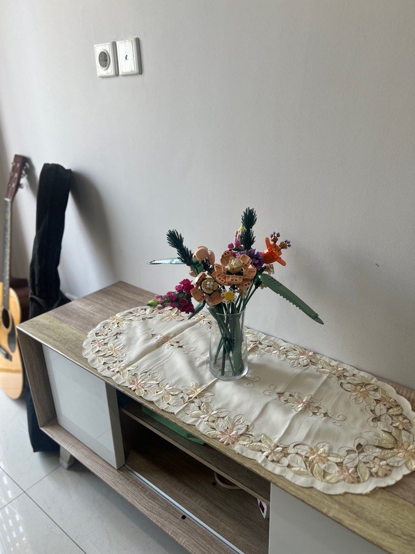 Taplak Meja Oval Bordir Premium Mewah cantik untuk Seserahan/ Natal ...