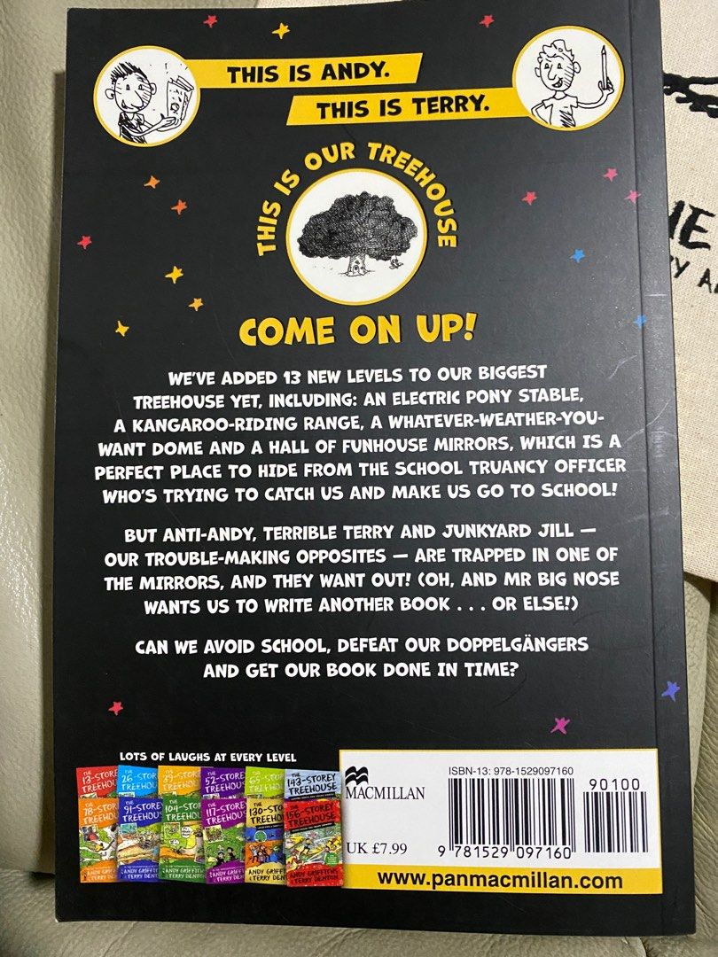 The 169-Storey Treehouse by Andy Griffiths (UK edition, paperback) with ...