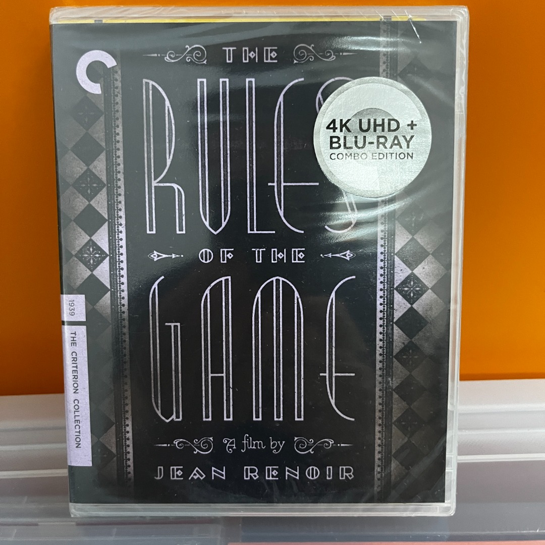 The Rules of the Game 4K Blu-ray, Criterion, 興趣及遊戲, 音樂、樂器 & 配件, 音樂與媒體 ...