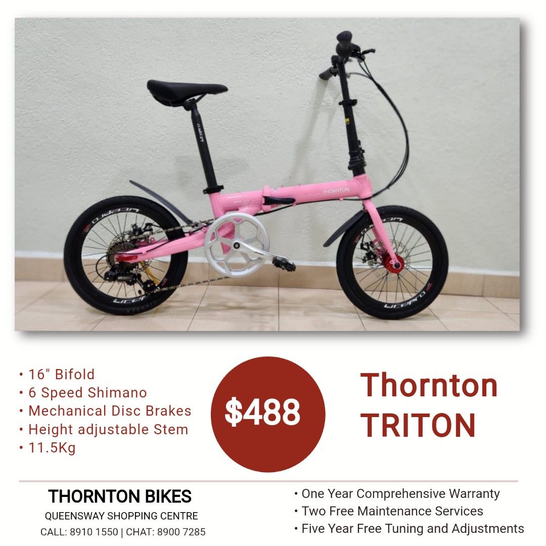 Thornton Bikes | Comet 20" Bifold 7 Speed | Zen 16" Trfold, 7 Speed ...