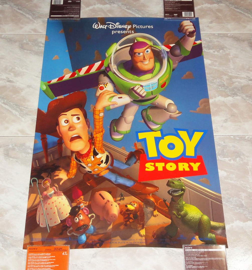 Toy Story Original One 1-Sheet Movie Poster 1995 Walt Disney Pictures ...