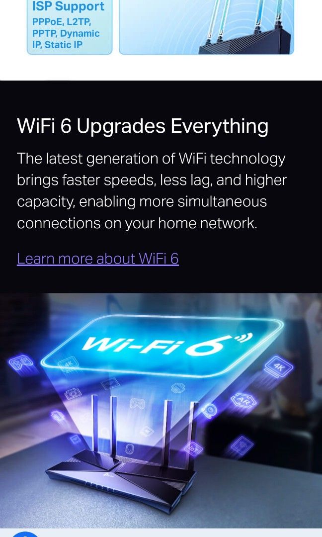 TP LINK Archer AX AX Dual Band Wi Fi Router Computers Tech Parts Accessories