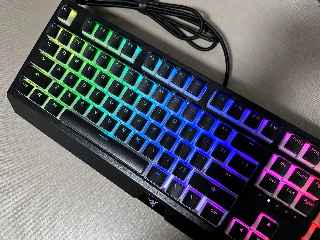 Unique Razer Blackwidow Mechanical RGB Keyboard with Pudding PBT ...