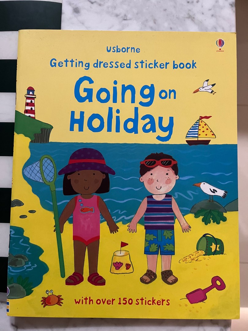 Usborne - Getting dressed sticker book, Hobbies & Toys, Books ...