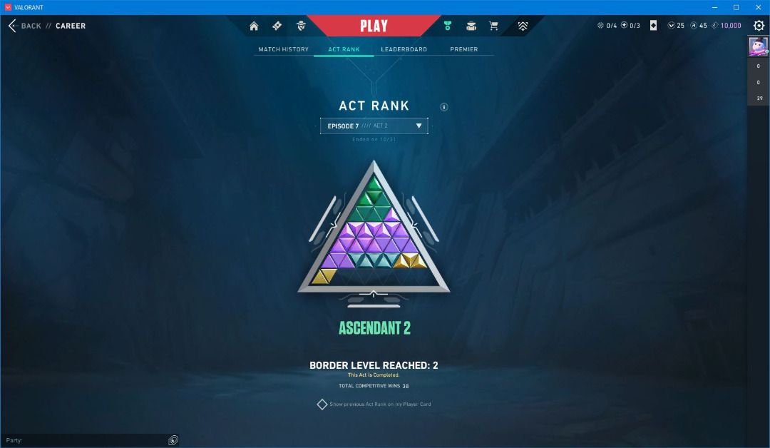 Valorant Ascendant 2 Account For Sale with 16 Premium Skins, Video ...