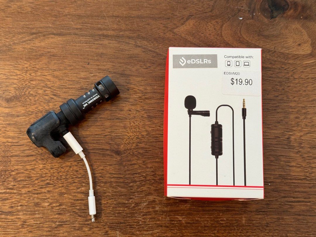 VideoMic Me (3.5mm) and Lavalier Mic (3.5mm), Audio, Microphones on ...