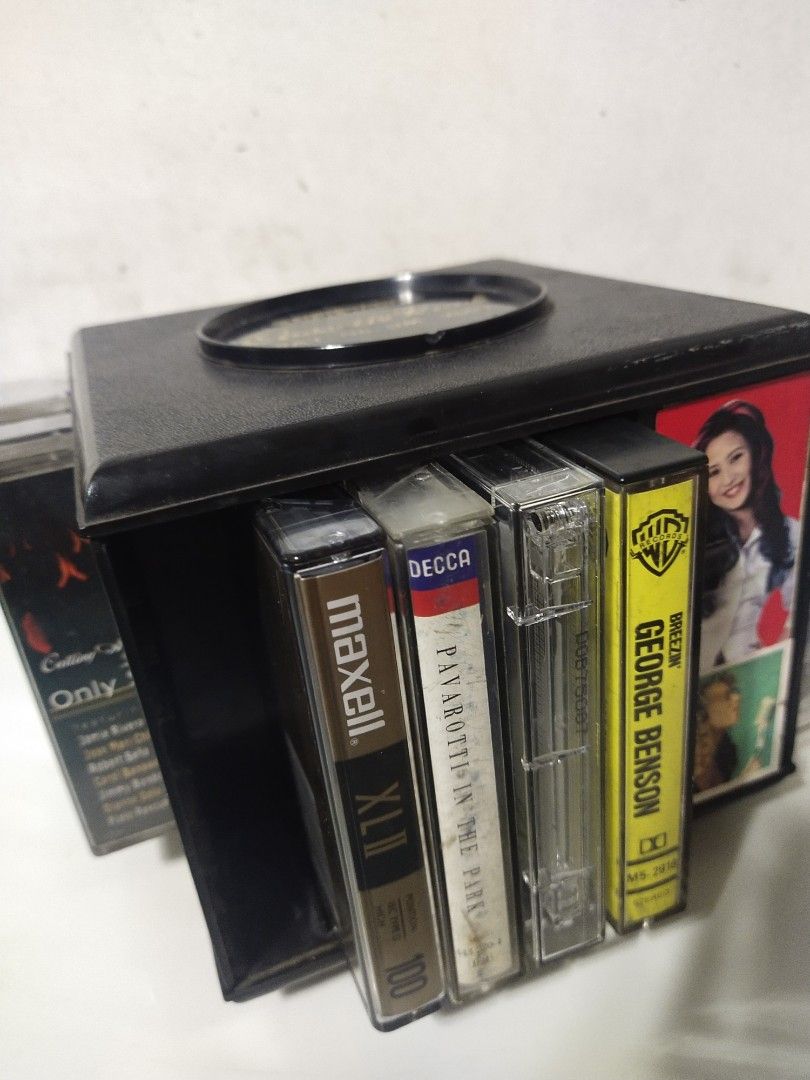 vintage Cassette Tapes RACK/1970s Fujiwara/FREE 19 assorted tapes from ...