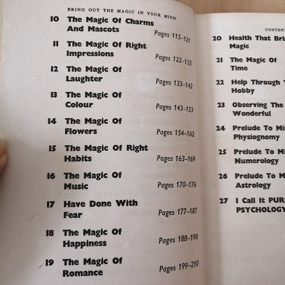 (Vintage English Book) Bring Out The Magic In Your Mind, Hobbies & Toys ...