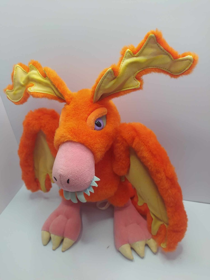 Vintage Fuzzy Birdramon Digimon DX Anime Plush Stuffed Toy (Bandai 1999 ...
