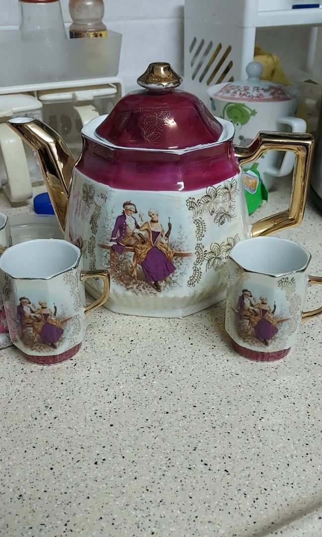 Vintage JapanTeapot Set, Furniture & Home Living, Kitchenware ...