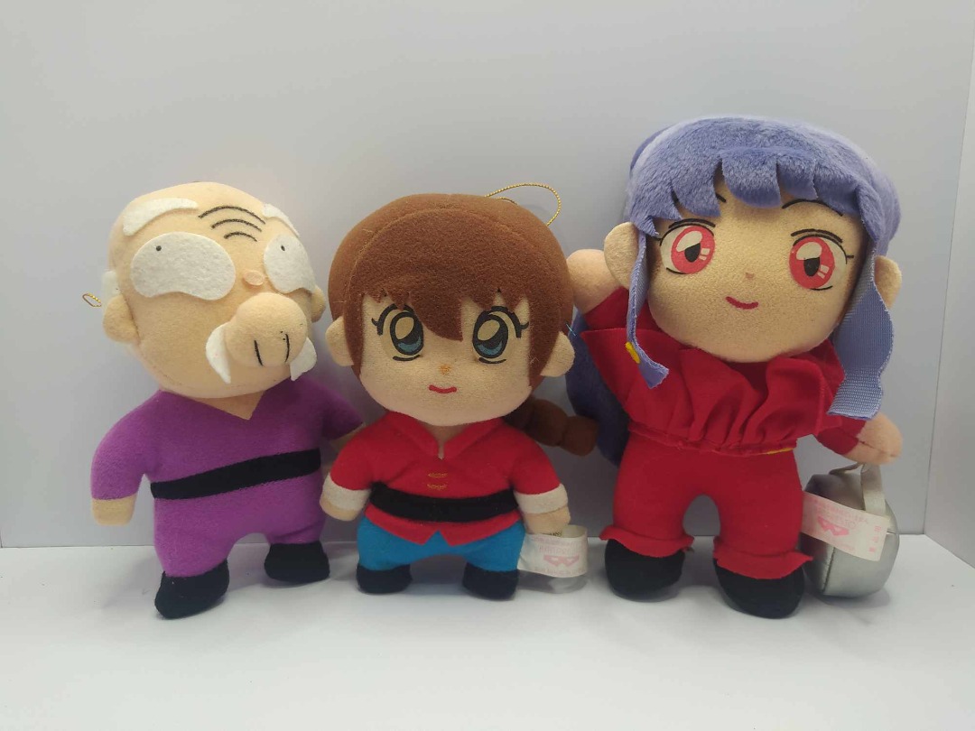 VINTAGE SET: Ranma 1/2 Retro Anime Plush Stuffed Toy (Banpresto ...