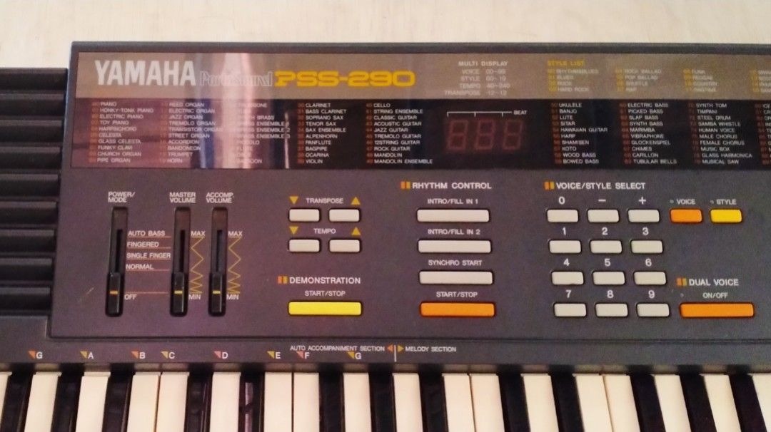 Vintage Yamaha Keyboard, Hobbies & Toys, Music & Media, Musical ...