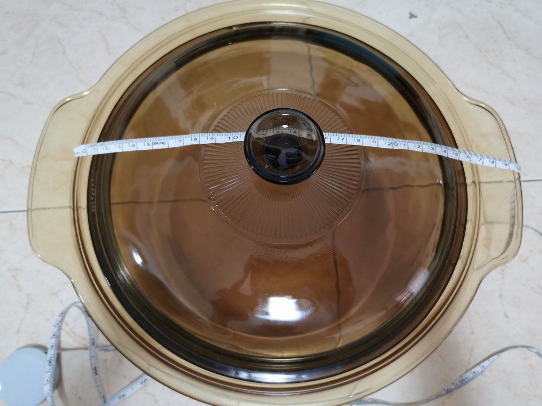 Visions Glass Cookware Casserole Corelle Pot 5 litre, Furniture & Home ...