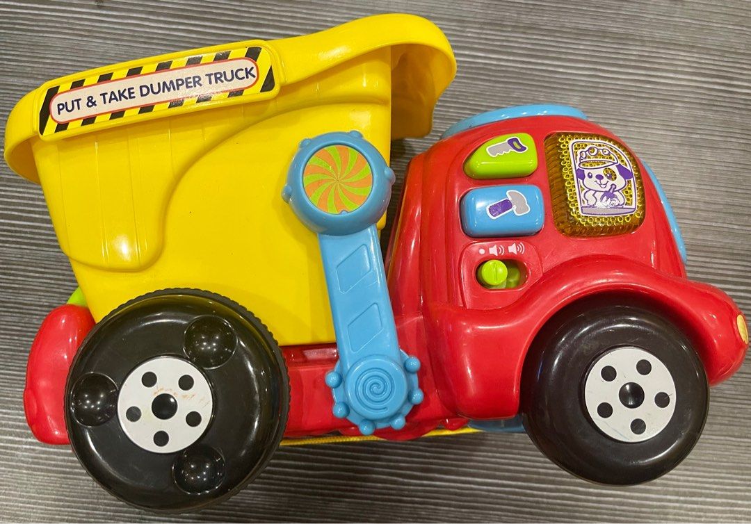 VTech Drop and Go Dump Truck, Yellow, Hobbies & Toys, Toys & Games on ...