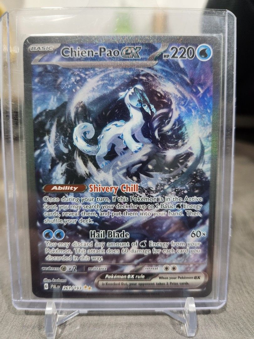 WTS Chien-Pao ex SIR, Paldea Evolved 261/193 Pokemon TCG Card, Hobbies ...