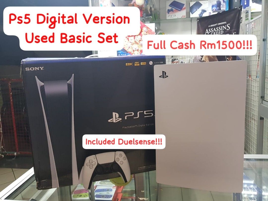 Wts Ps5 Digital Ver Used Console Basic Set Only Just Rm1500!!!, Video ...