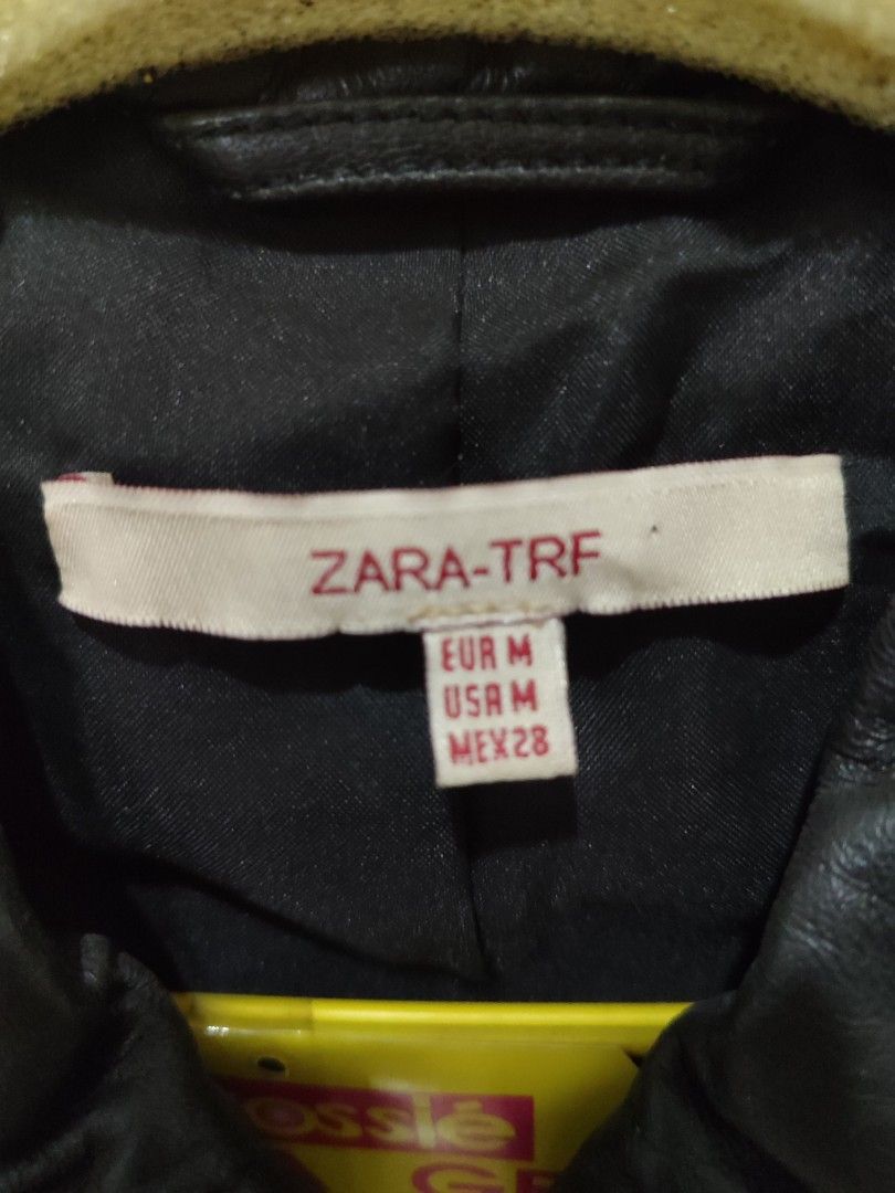 Zara Trf. Leather Jacket., Fesyen Wanita, Pakaian Wanita, Baju Luaran ...