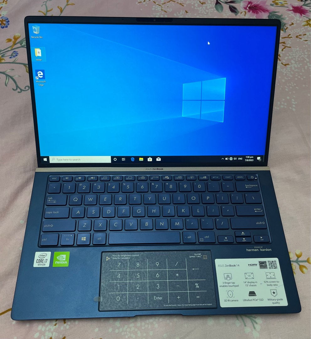 ZenBook UX434FLC (# Intel Core i7-10th Generation 16GB RAM 512GB M.2SSD ...