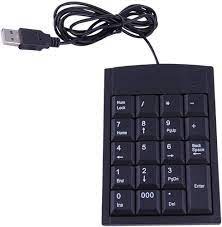 0137 USB Wired Numeric Keyboard Keypad Adapter 19 Keys for Laptop PC Black, Computers & Tech ...
