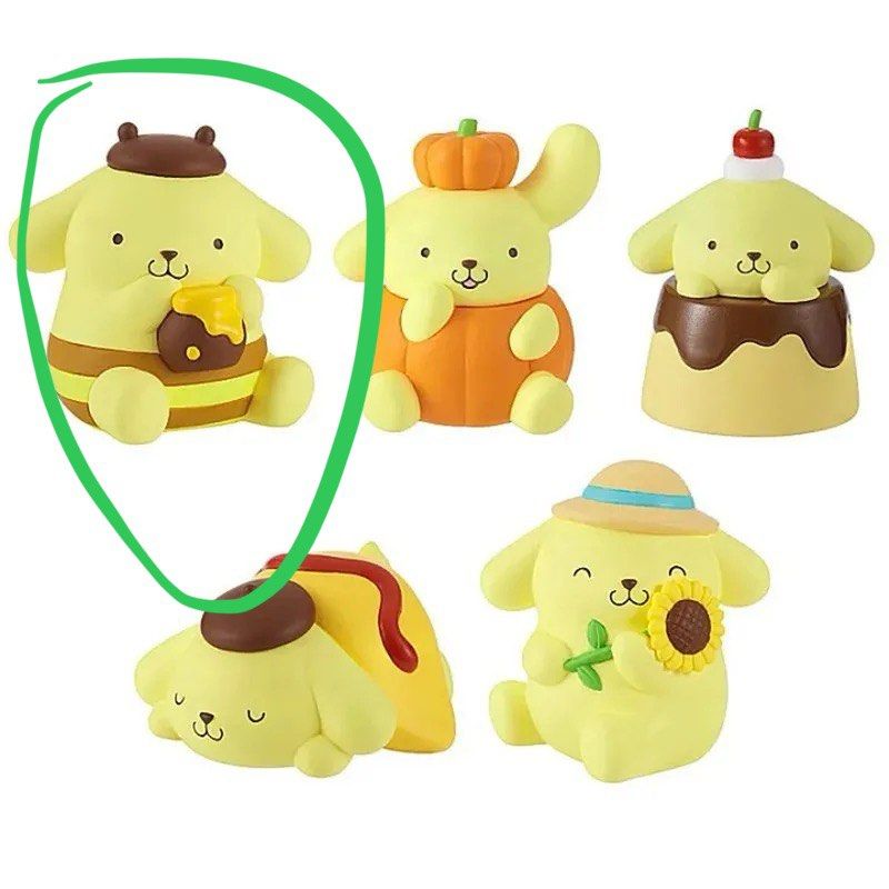 100% Authentic Sanrio Pompompurin Gashapon - Food series (Honey ...