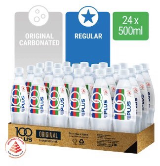 100 Plus Isotonic Bottle Drink - Original 24 x 500ml (CTN), Food ...