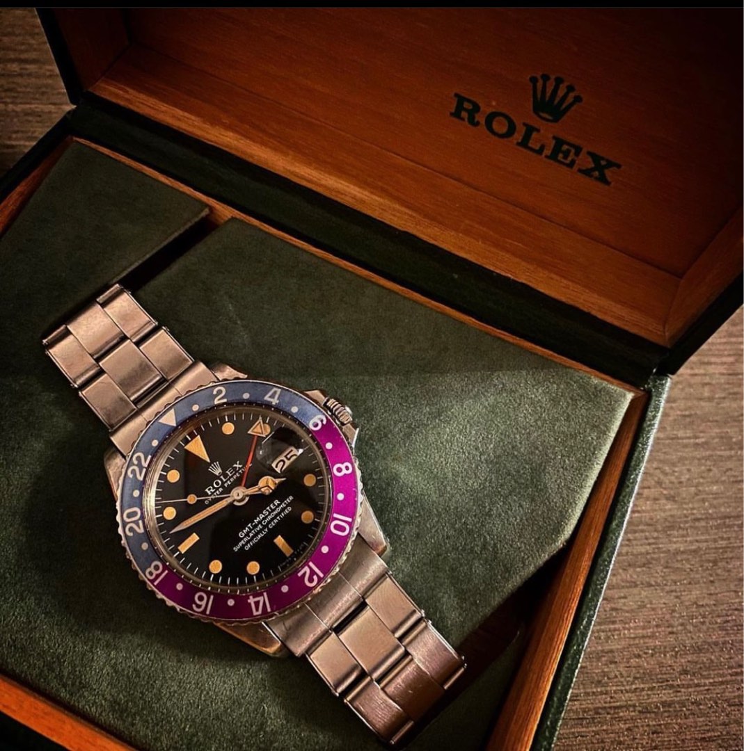 1675 Rolex mark 1 long E gmt master II, 名牌, 手錶 - Carousell