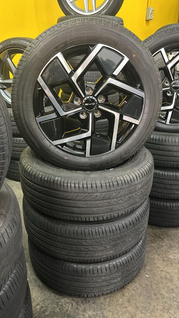18" BYD Original rims & Atlas tyres, Car Accessories, Tyres & Rims on ...