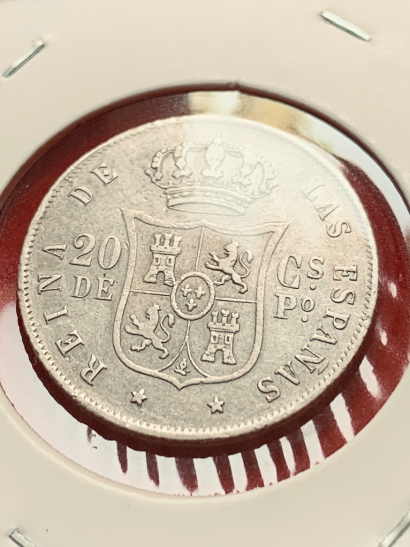 1986 20c spanish philippines antique silver coin, Hobbies & Toys ...