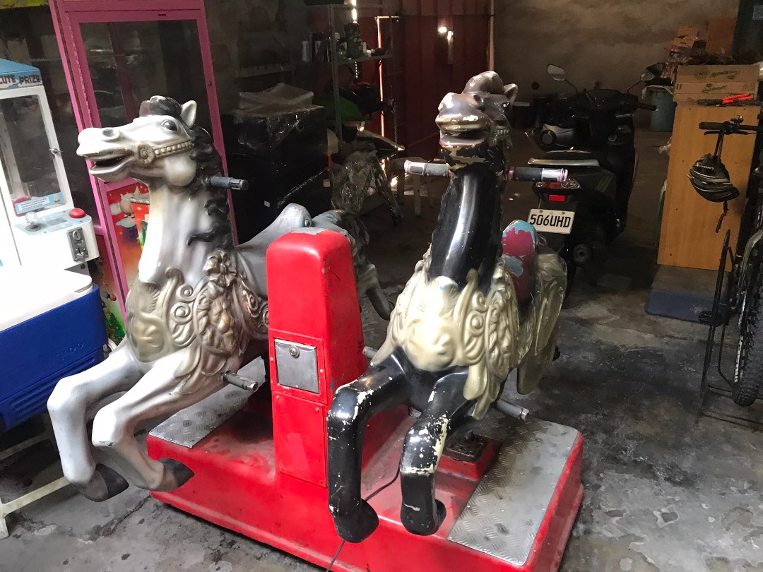 2 Horses Kiddie Ride Arcade Machine, Hobbies & Toys, Toys & Games on ...