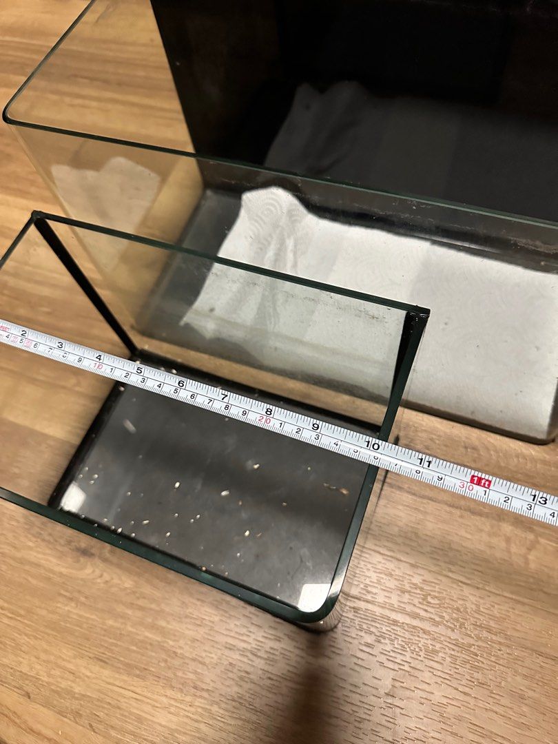 2 small curved glass fish tanks., Pet Supplies, Homes & Other Pet ...