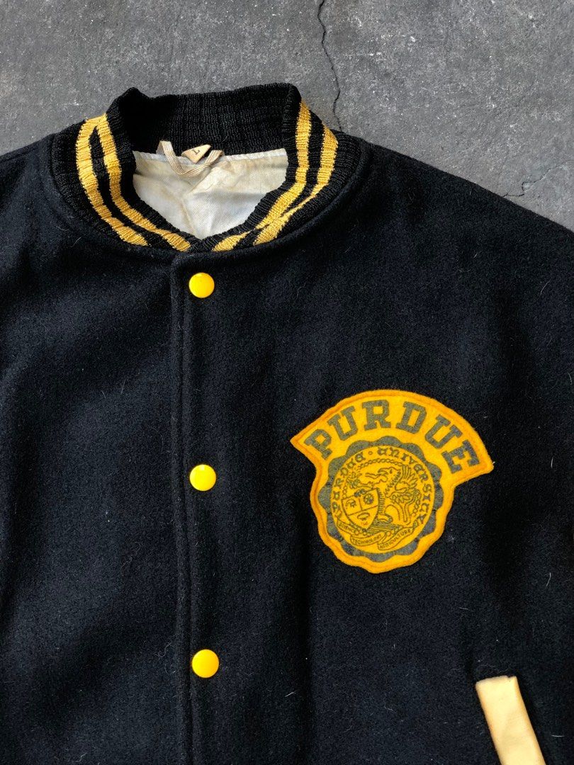 60’s purdue varsity jacket, Men's Fashion, Coats, Jackets and Outerwear ...