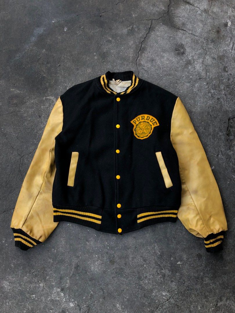 60’s purdue varsity jacket, Men's Fashion, Coats, Jackets and Outerwear ...