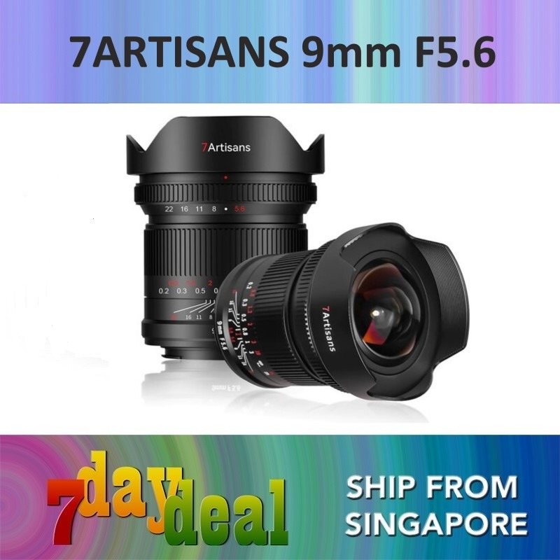 7Artisans 9mm f5.6 Ultra-Wide Full Frame Lens (Sony E, Nikon Z, Canon ...