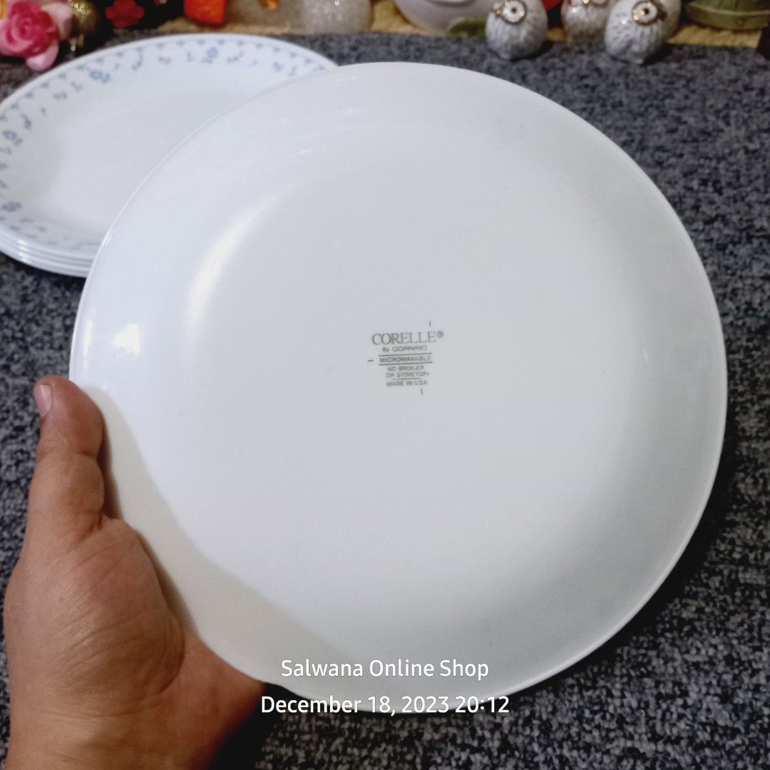 8.6" CORELLE BY CORNING USA MICROWAVABLE DINNER PLATE, Furniture & Home ...