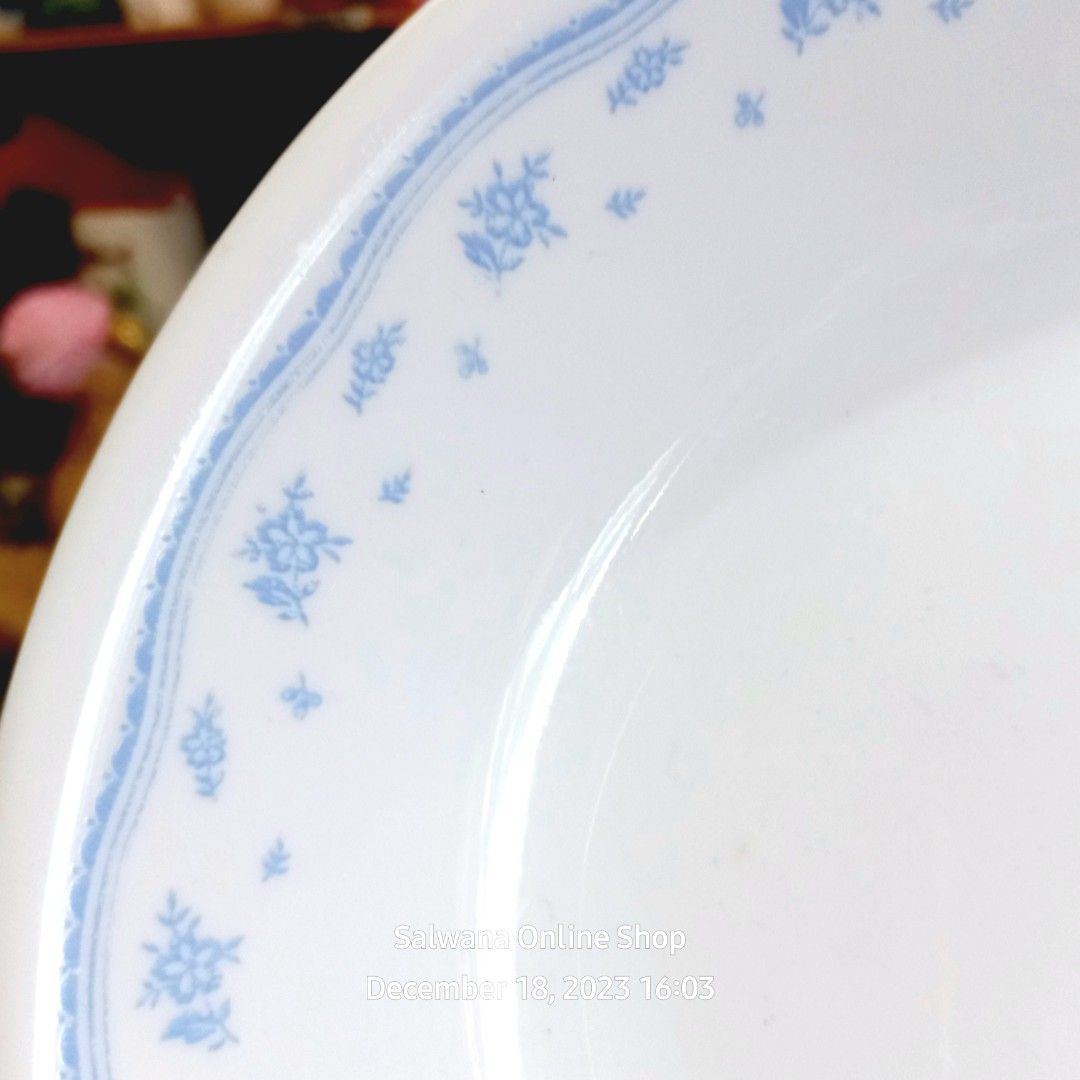 8.7" CORELLE BY CORNING USA MICROWAVABLE DEEP PLATE, Furniture & Home ...