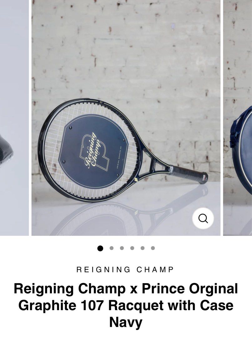 全新 限量 絕版 加拿大 品牌 Reigning Champ + Prince Original Graphite 107 Leather ...