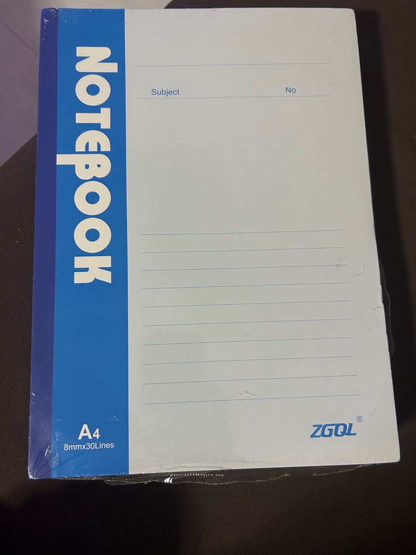 A4 notebook lined, Everything Else on Carousell