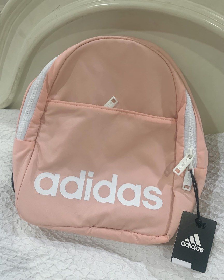 Adidas Originals Core Mini Backpack Light Pink Glow White Logo Travel ...