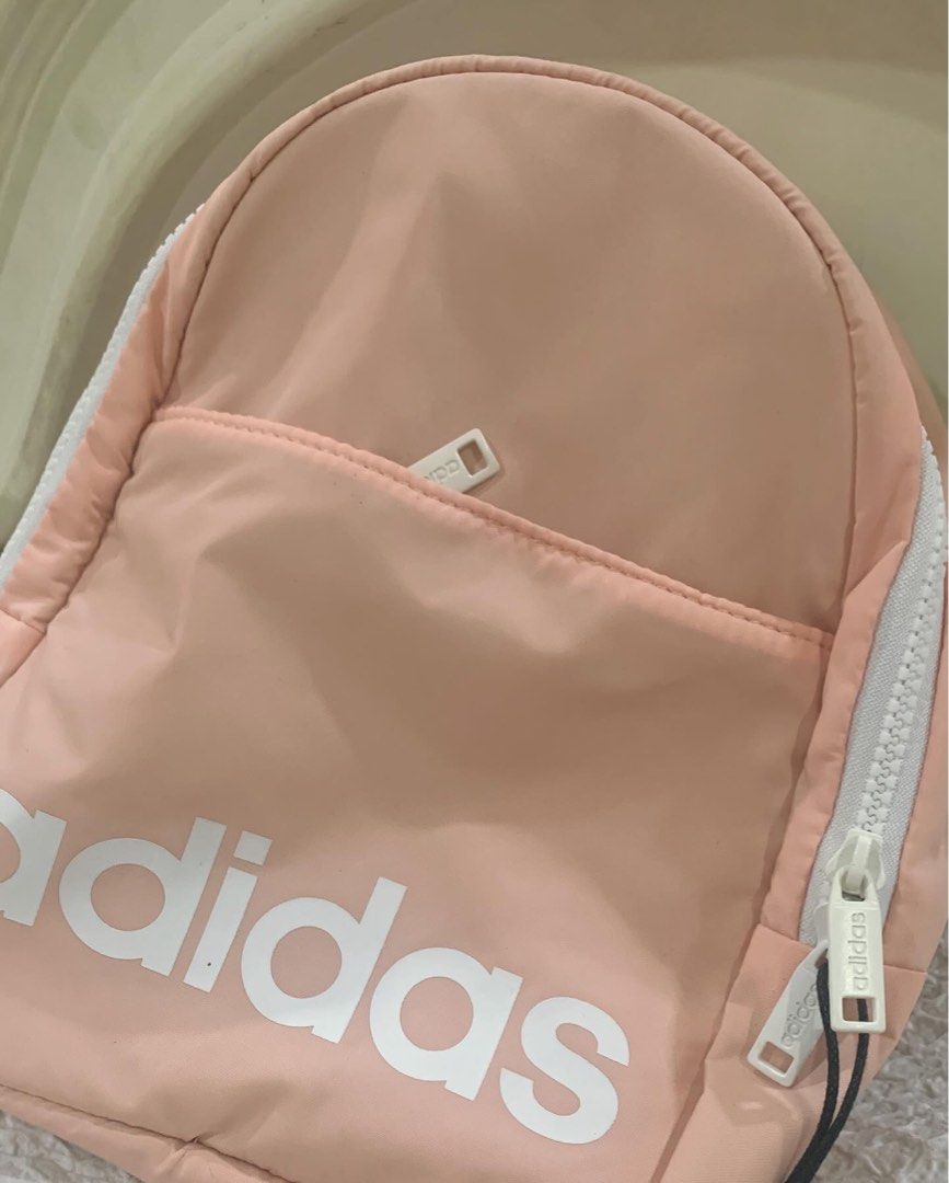 Adidas Originals Core Mini Backpack Light Pink Glow White Logo Travel ...