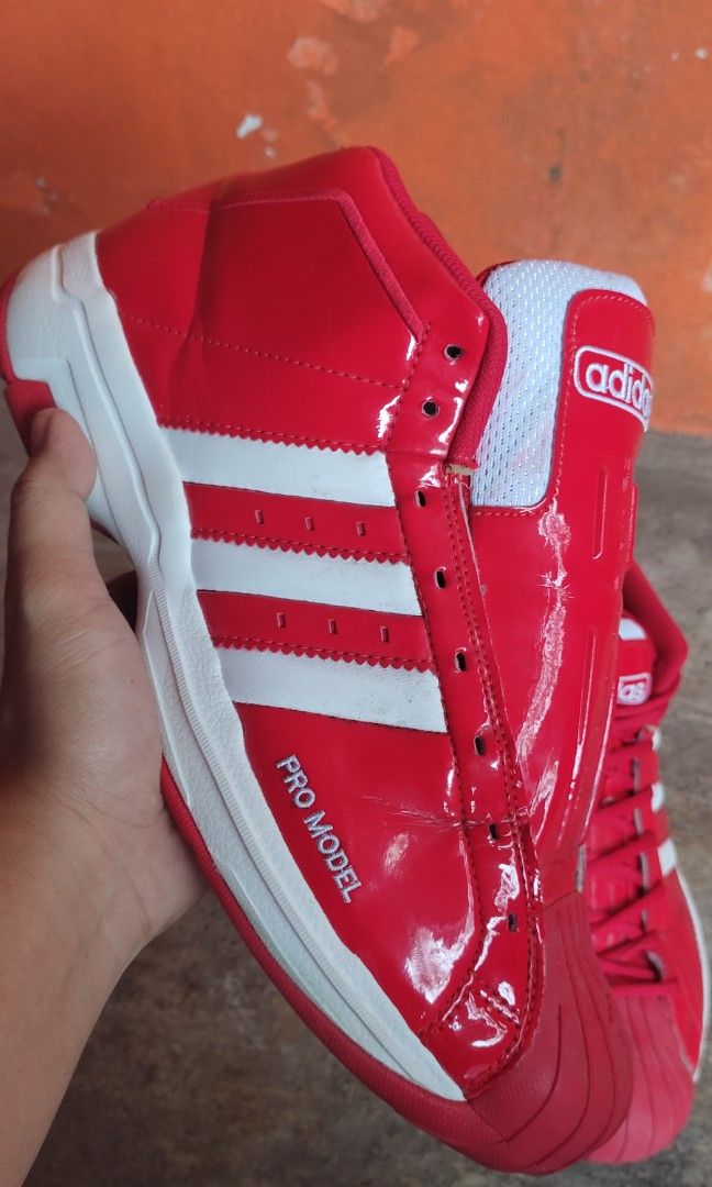 Adidas Pro Model red, Men's Fashion, Footwear, Sneakers on Carousell