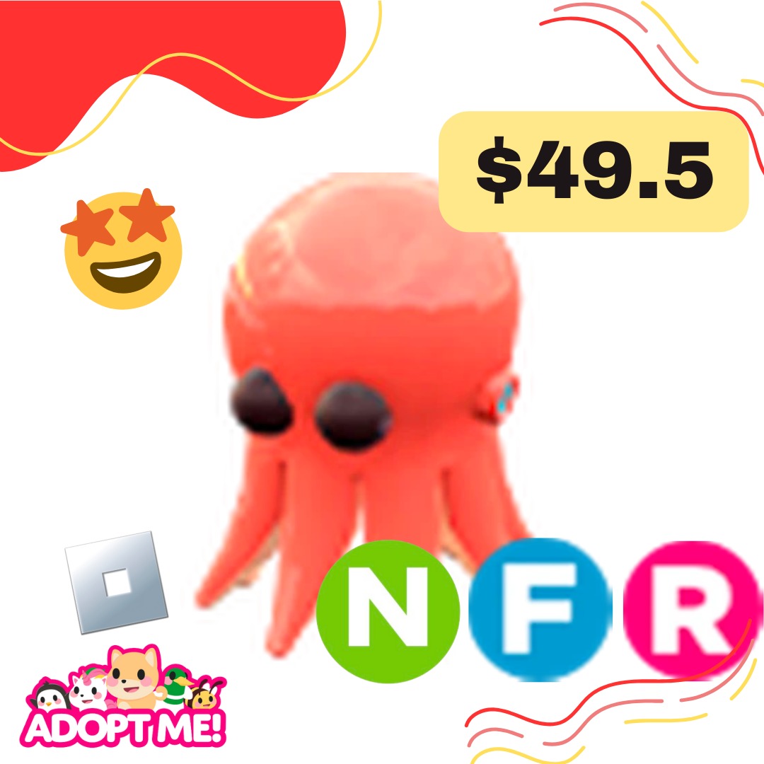 adopt me - NFR OCTOPUS - roblox, 興趣及遊戲, 玩具 & 遊戲類 - Carousell