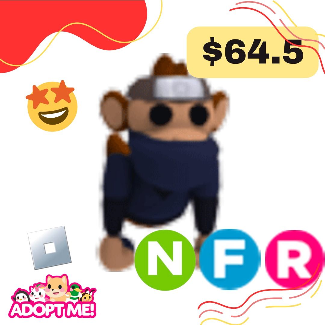 adopt me - NINJA MONKEY - roblox, 興趣及遊戲, 玩具 & 遊戲類 - Carousell