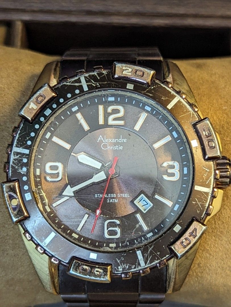 Alexandre Christie All Solid Stainless Steel 3ATM Watch For Men ...