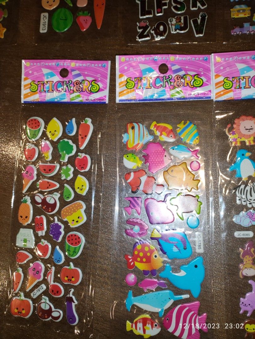 10 Assorted kids stickers set 1, Hobbies & Toys, Stationery & Craft ...