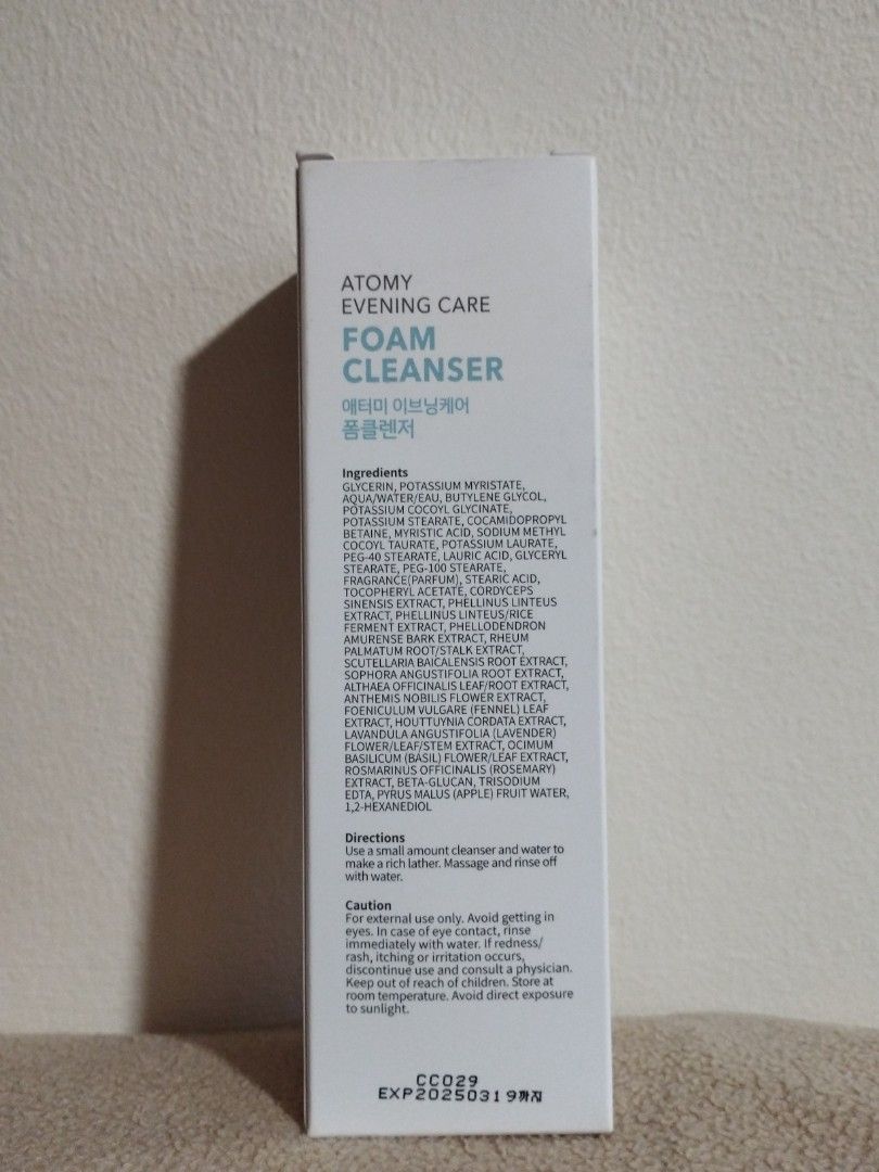 Atomy Evening Care Foam Cleanser, Beauty & Personal Care, Face, Face ...