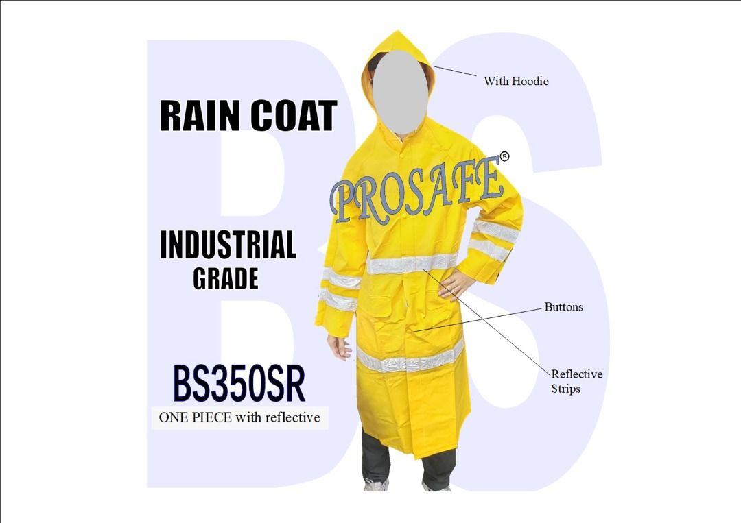 BANSOON PROSAFE Rain Coat / Rain Suit (Industrial grade). 1pc rain coat ...